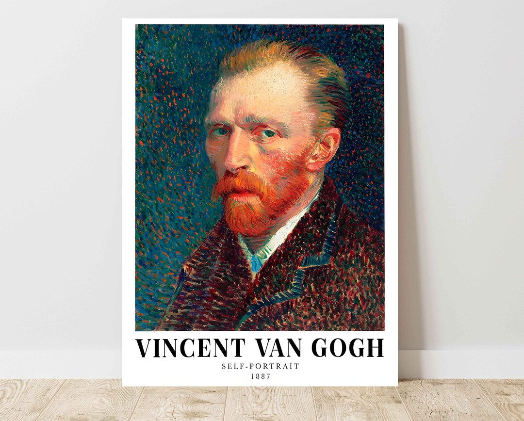 Van Gogh Self Portrait Of Van Gogh 1887 Vintage Exhibition Canvas Art