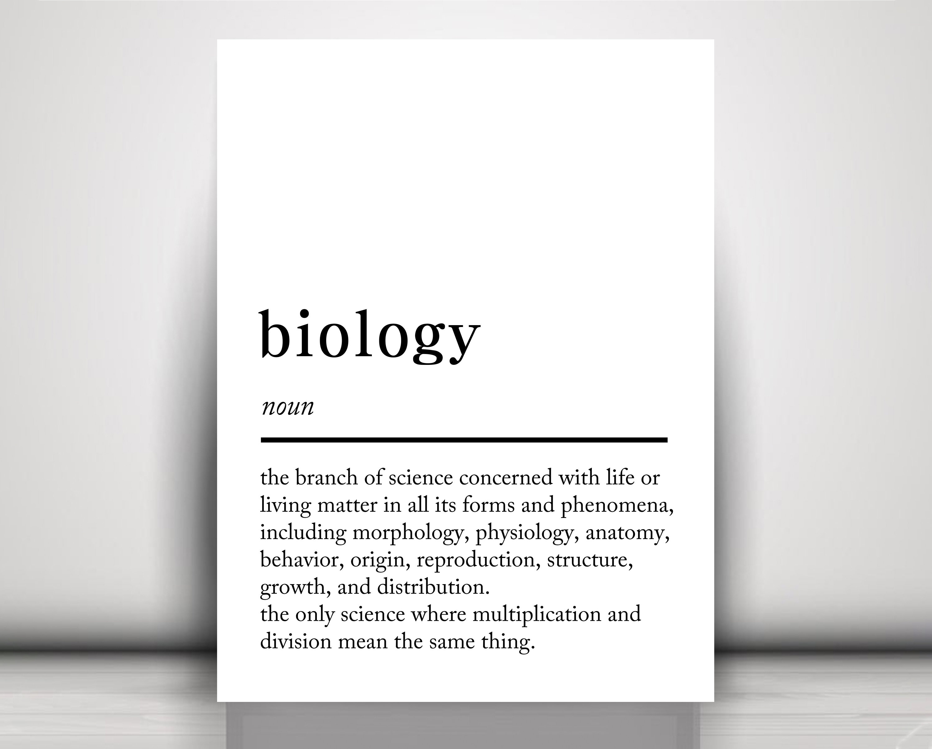 Biology Meaning