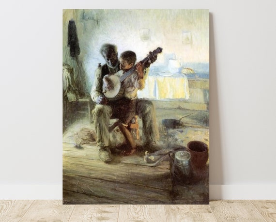 Henry Ossawa Tanner the Banjo Lesson 1893 Vintage Canvas - Etsy