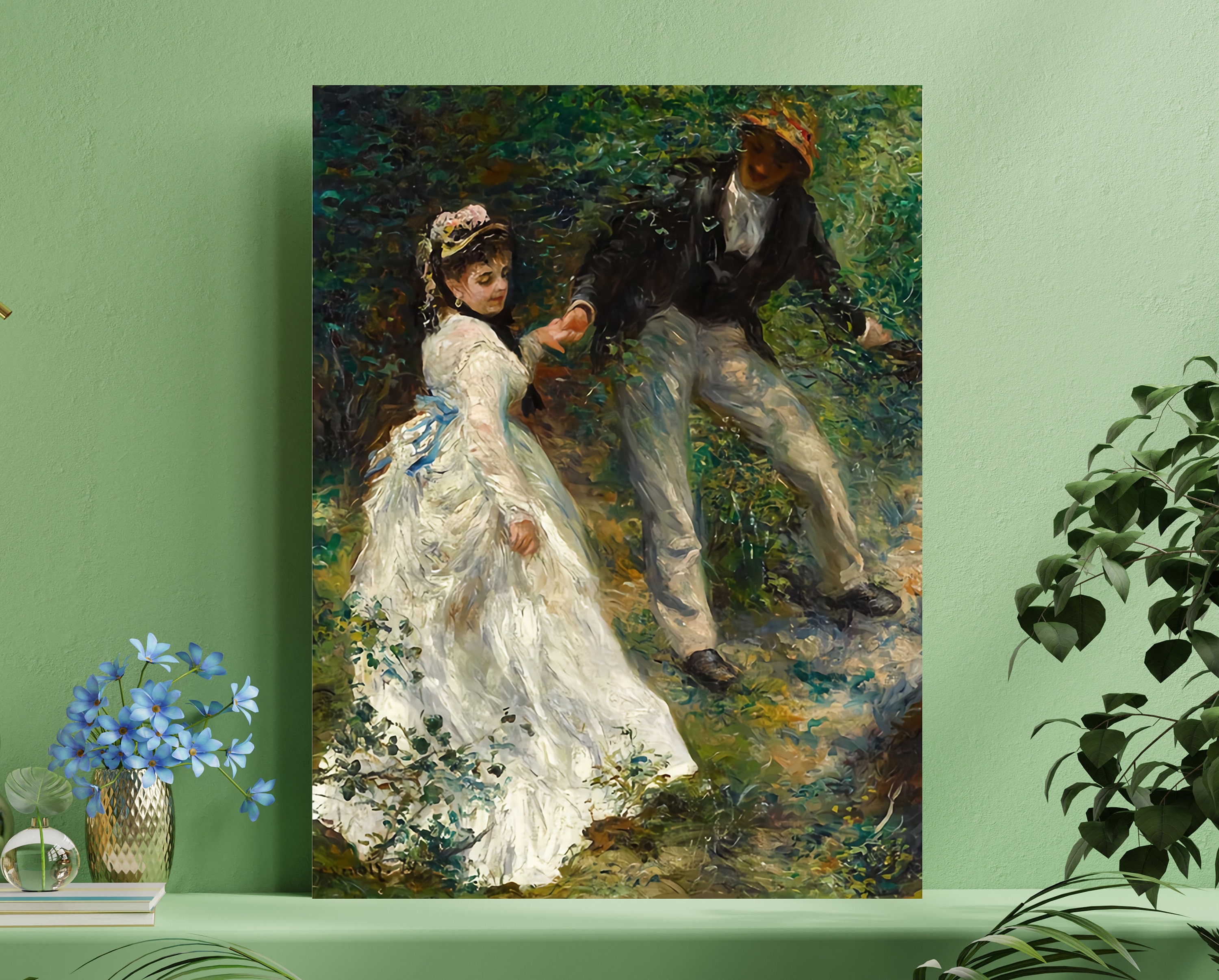 Renoir La Promenade 1870 Art Print Vintage Exhibition - Etsy