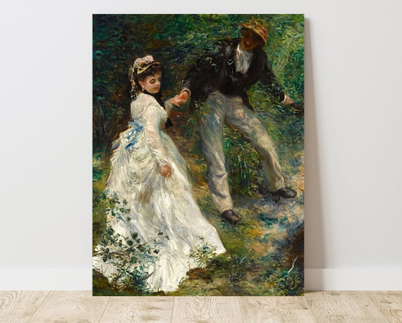 Renoir La Promenade 1870 Art Print Vintage Exhibition - Etsy