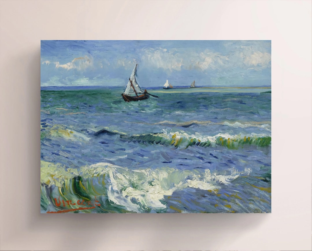 Vincent Van Gogh, Seascape Near Les Saintes-maries-de-la-mer (1888 ...
