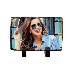 Photo Slate Rock Plaque Custom - 5.5 by 3.5 Inches- Custom 5.5 by 3.5 ...
