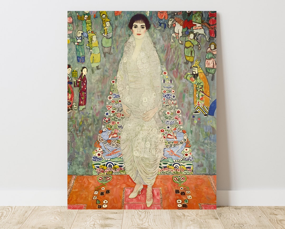 Gustav Klimt Poster, Portrait of Elisabeth Lederer, Vintage Exhibition ...