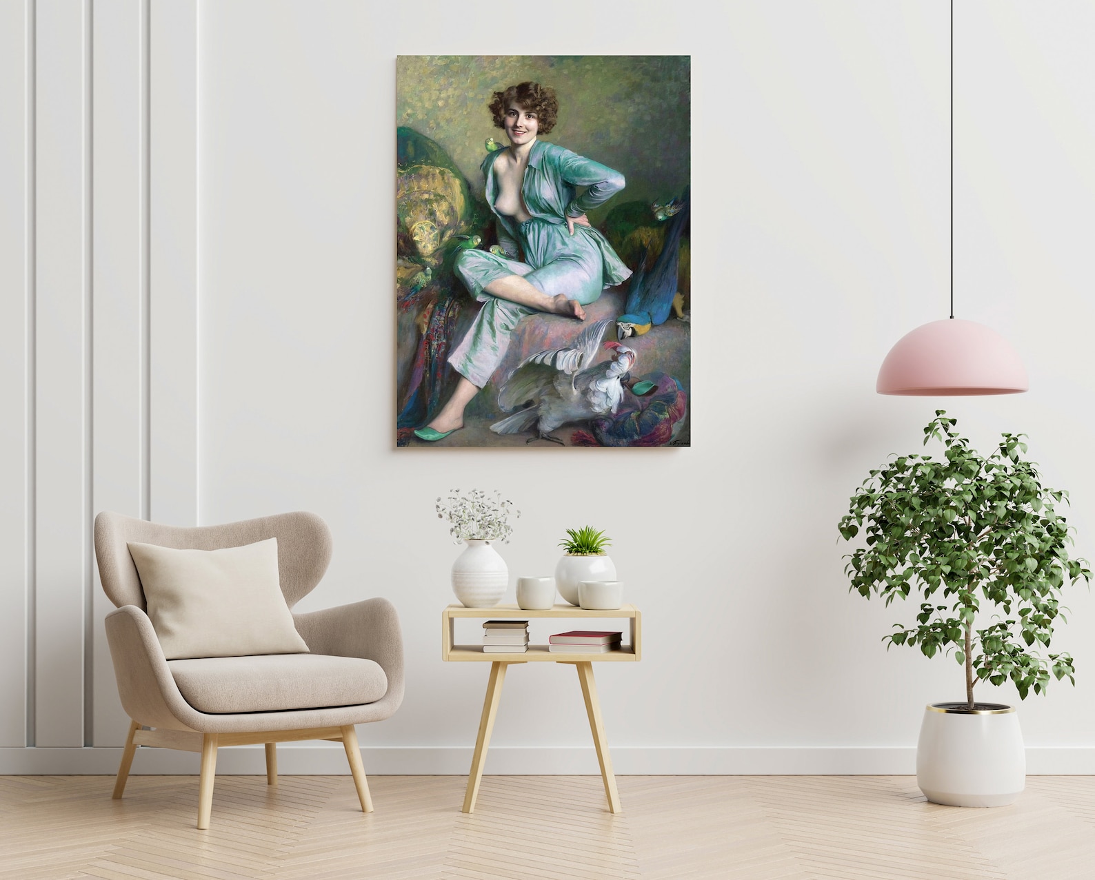 Émile Friant the Familiar Birds 1921 Vintage Canvas Art - Etsy
