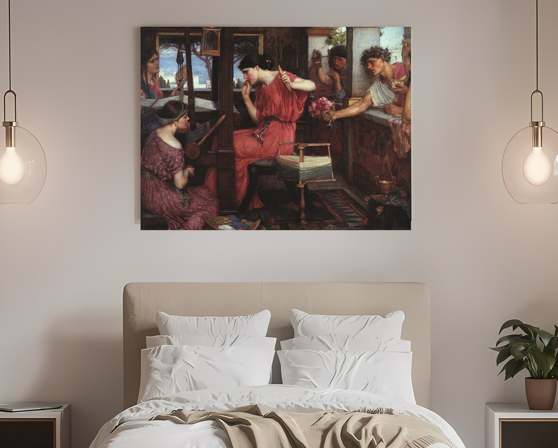 John William Waterhouse Penelope and the Suitors1912 - Etsy