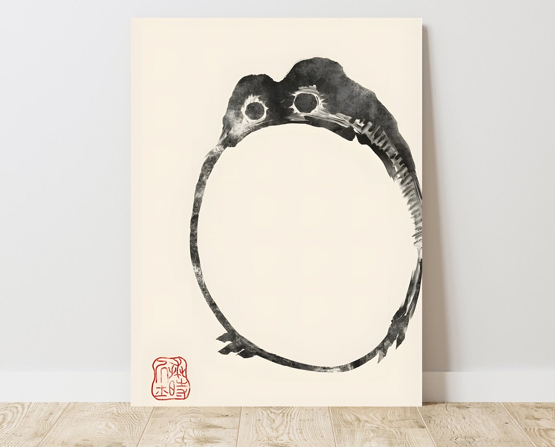 Japanese Frog Matsumoto Hoji Toad Woodblock Vintage - Etsy Canada