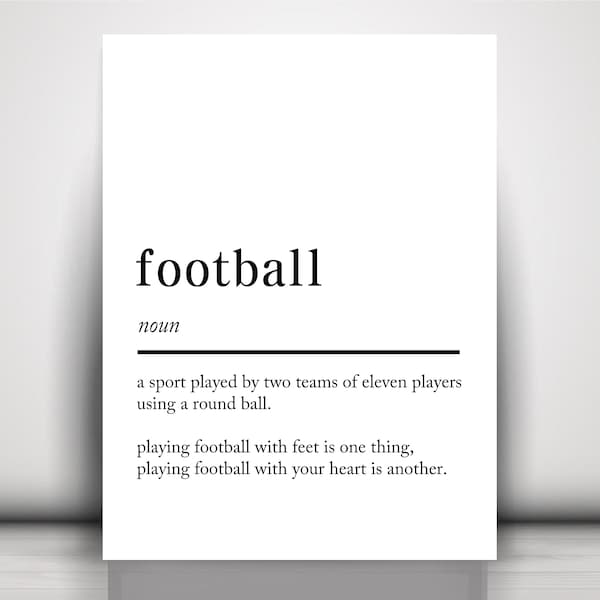 Football Quote Print - Etsy