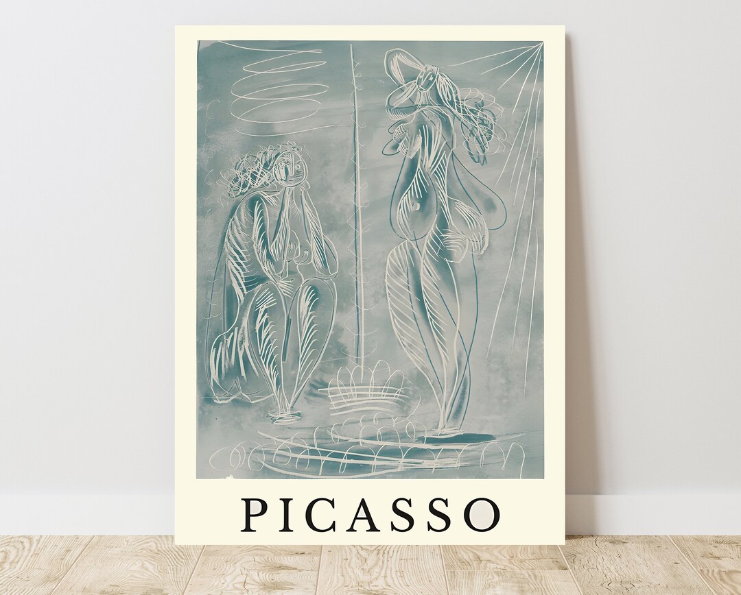 Picasso Variant of Two Women, Art Print Pablo Picasso Vintage ...