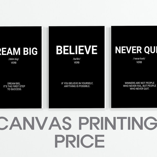 Dream Big Canvas - Etsy