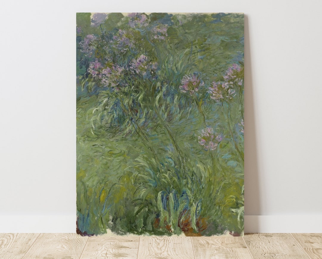 Claude Monet, Agapanthus (1914), Vintage Canvas Art Print J_808 - Etsy