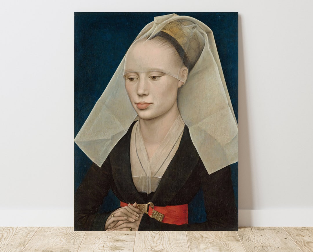 Rogier Van Der Weyden, Portrait of a Lady (1460), Vintage Canvas Art Print J_820 - Etsy