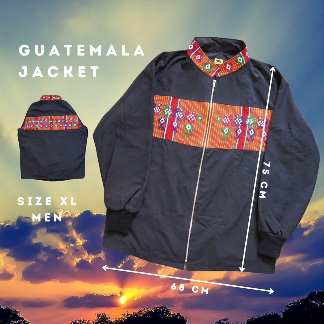 Custom Handmade Patchwork Jacket – Guatemala, XL - Etsy