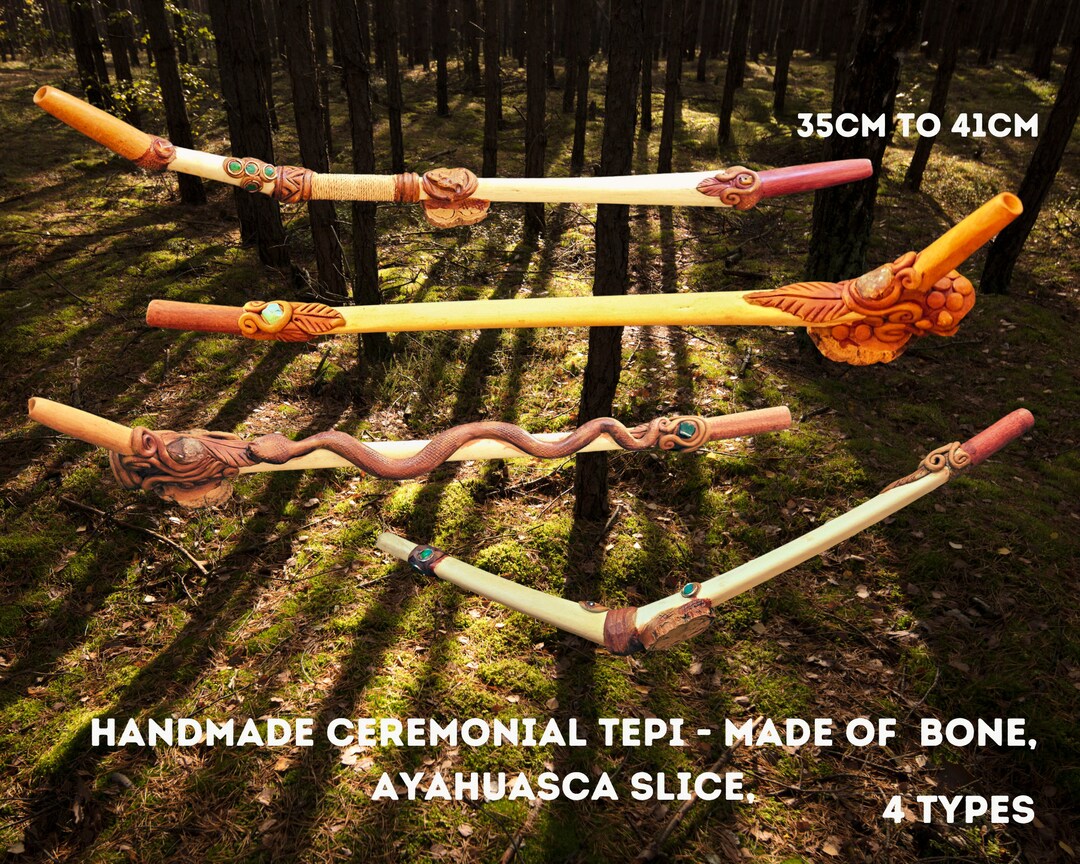 Tepi Rapé Applicator Bone 4 Types, Chonta Wood, Bone (shaman Edition ...
