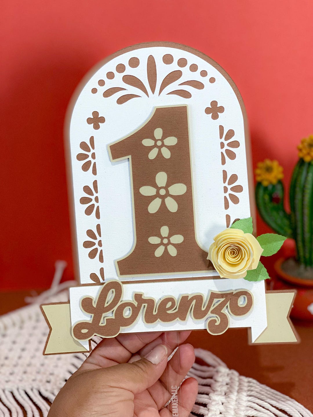 Cielito Lindo | Talavera Topper | Traditional Mexican Theme Cake Topper ...
