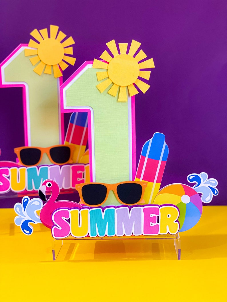 Pool Party Theme 3D Letters or Numbers | Beach Summer Party Theme ...