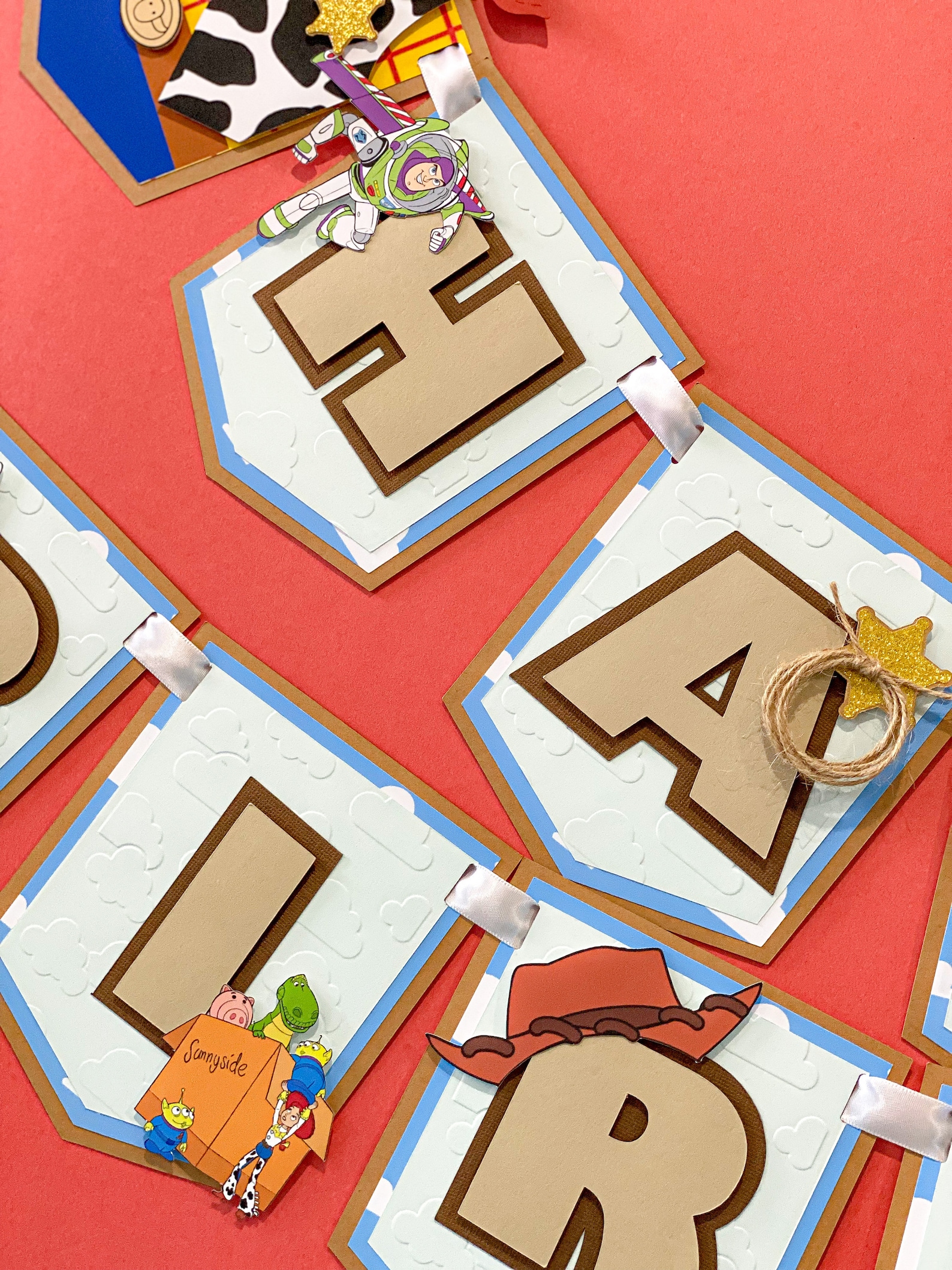 Retro Toy Story Birthday Banner | Muted Personalized Birthday Garland ...