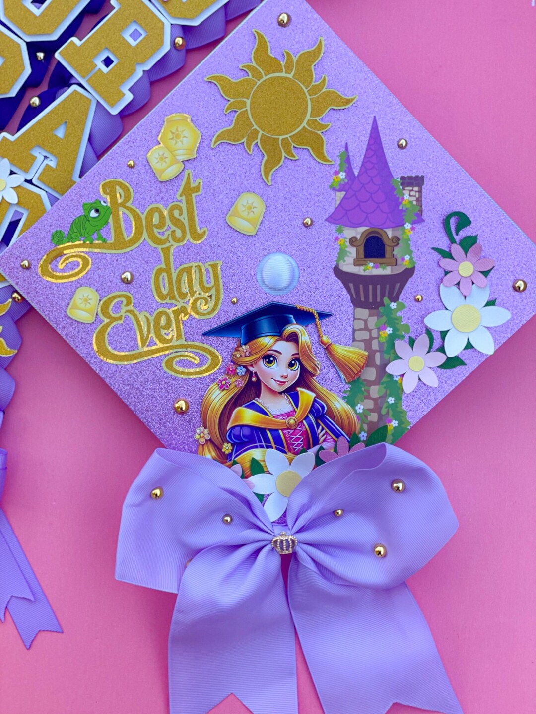 Rapunzel Graduation Cap Topper | Kindergarten Graduation | Graduation ...