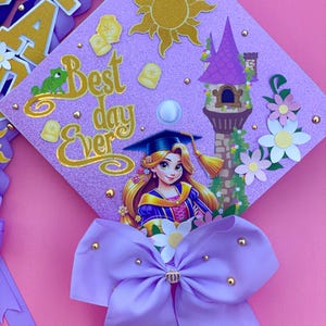Rapunzel Graduation Cap Topper | Kindergarten Graduation | Graduation ...