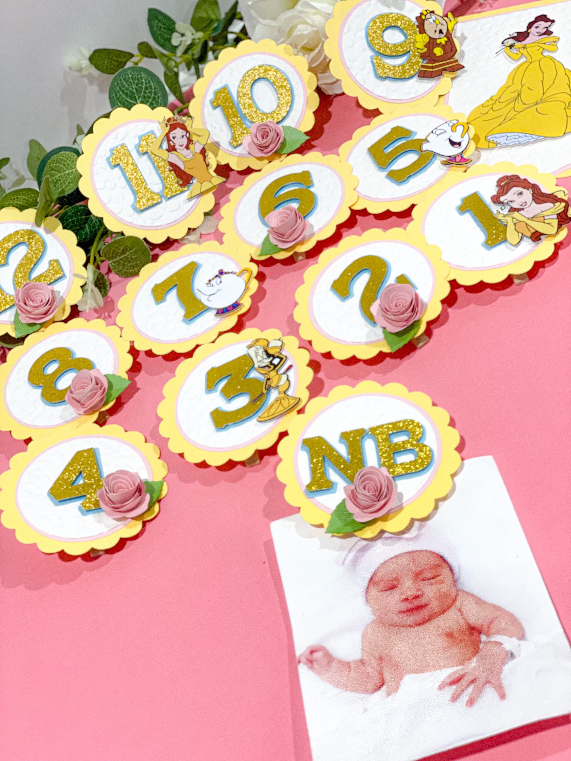 Beauty and the Beast Princess Monthly Banner | Belle Princess Theme ...