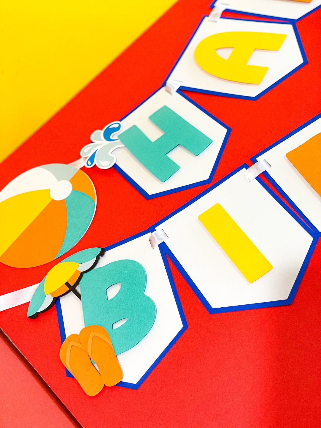 Pool Party Banner | Pool Party Theme Party | Beach Birthday Party ...