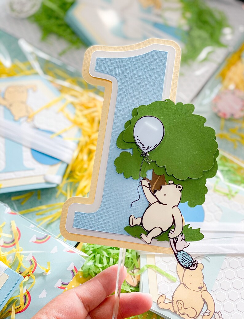 Winnie the Pooh Cake Topper One Cake Topper Winnie the | Etsy