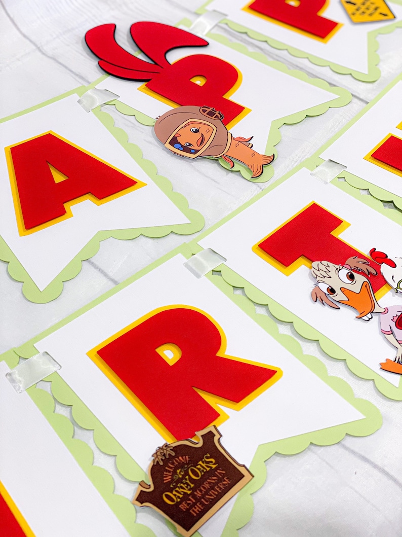 Chicken Little Theme Banner | Chicken Little Theme Party | Chicken ...