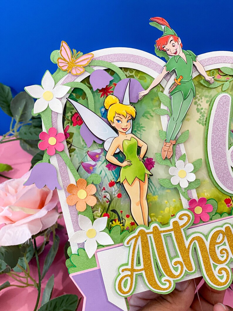 Tinkerbell Peter Pan Cake Topper | Princess Tinkerbell Theme Party ...