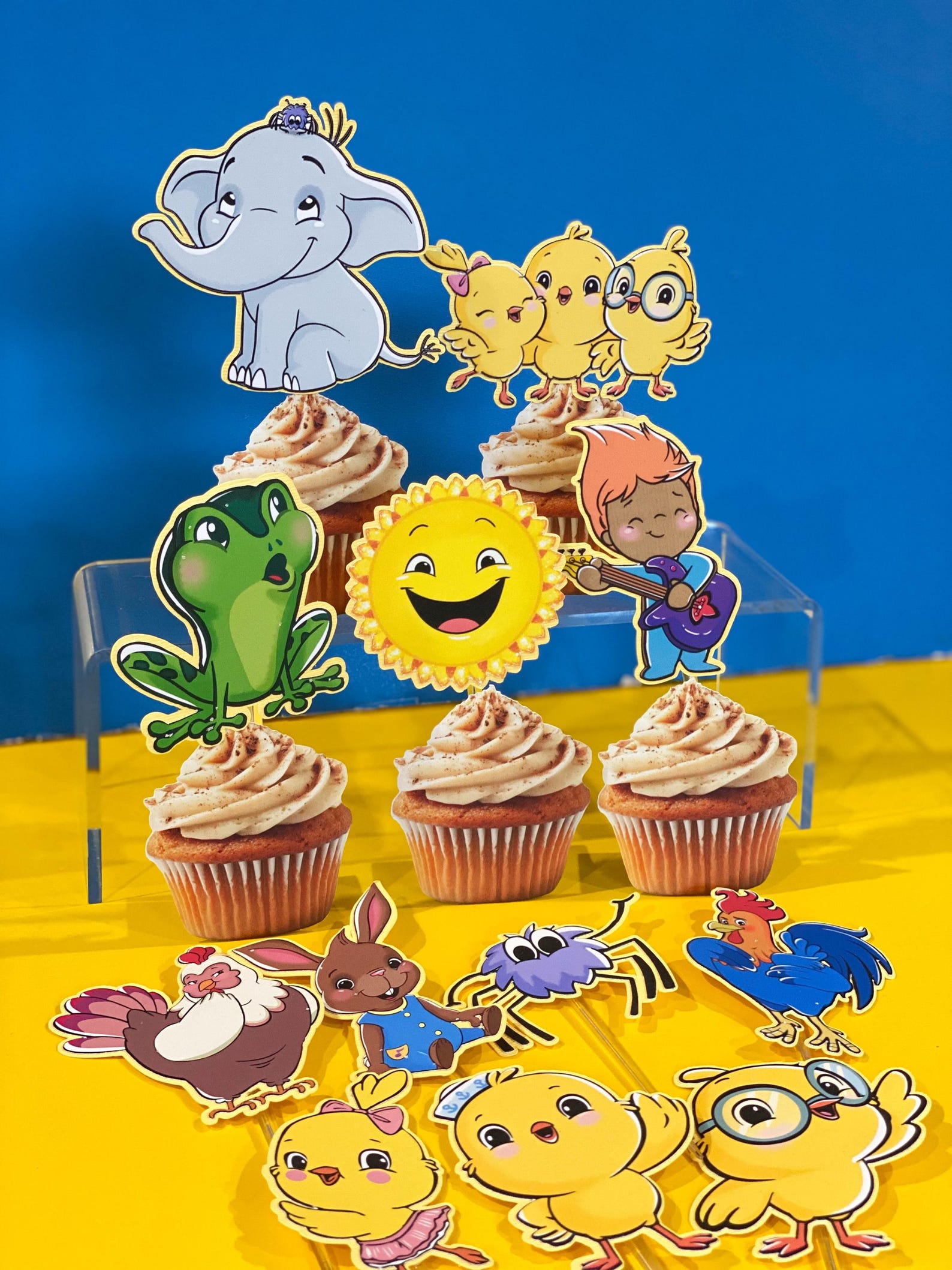Set of 12 Cupcake Toppers | Canticos Theme Party | Canticos Birthday ...