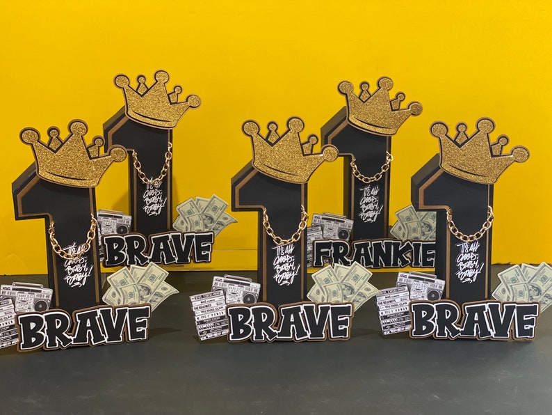 Notorious ONE Theme 3D Letters With Name | Hip Hop Party Theme | Rap ...