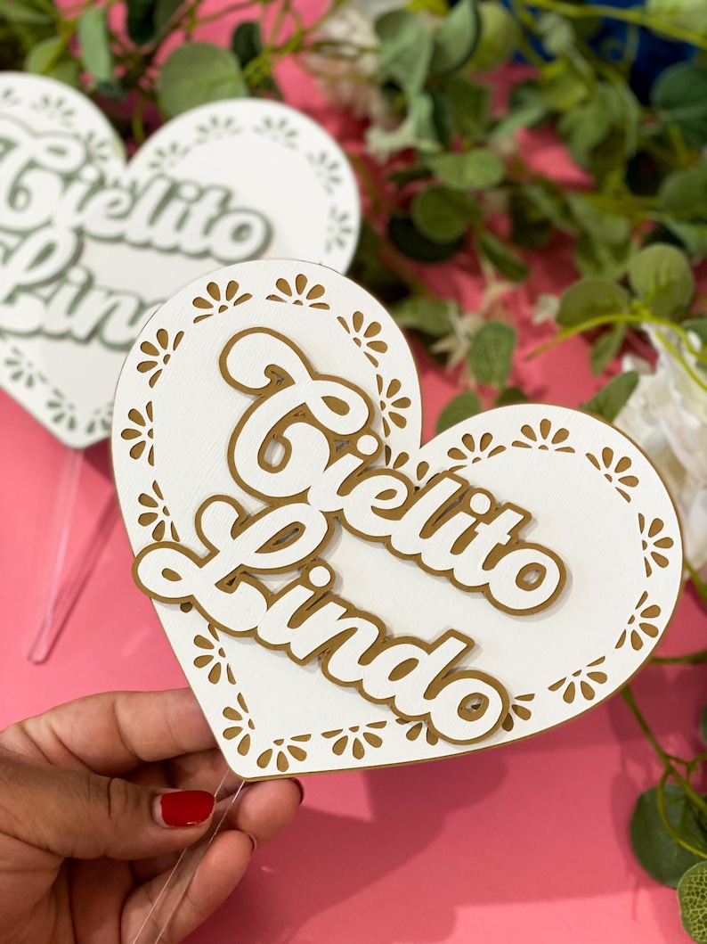 Cielito Lindo | Talavera Topper | Traditional Mexican Theme Cake Topper ...