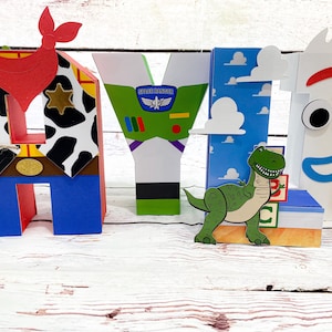 Toy Story Theme 3D Letters | Toy Story Party Theme | Woody Buzz ...