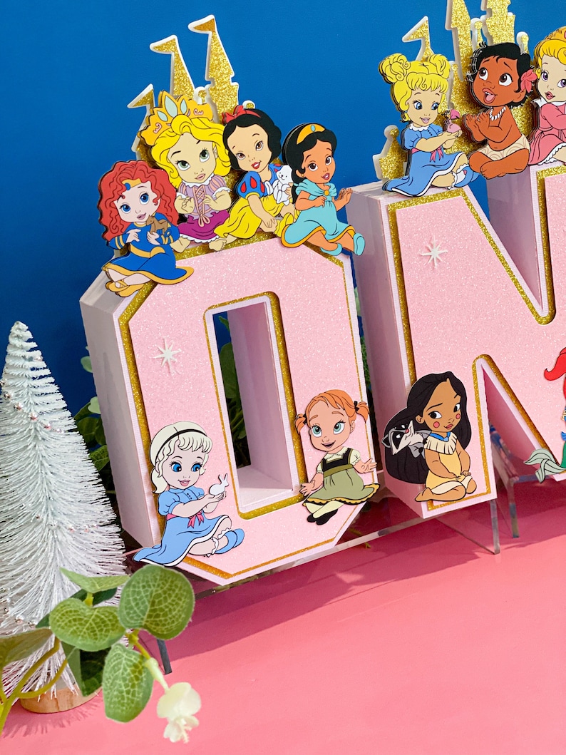 Baby Princess 3D Letters | Baby Princesses Party Theme | Princess ...