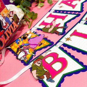 Hunchback of Notre Dame Happy Birthday Banner | Disney Princess Theme ...