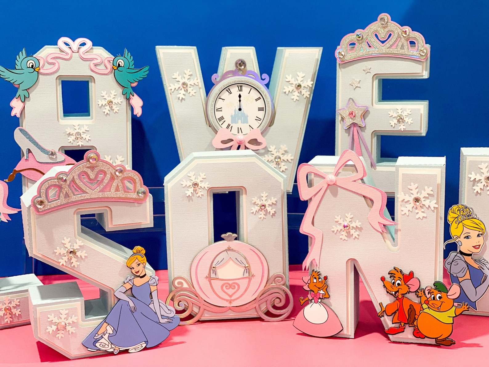 Cinderella Princess Theme 3D Letter | Princess Party Theme | Princess ...