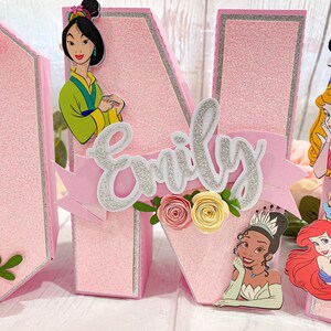 ONE Princess 3D Letters | Princess Party Theme | Princess Birthday ...