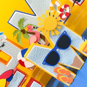 Pool Party Theme 3D Letters | Summer Beach Party Theme | Surfer ...