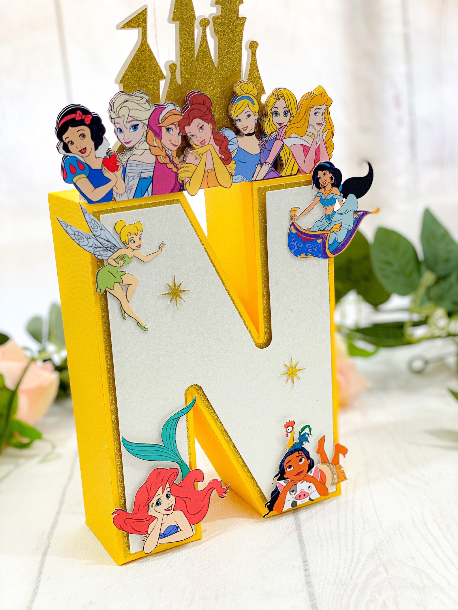 Princess 3D Letters | Princess Party Theme | Princess Birthday | Girl ...
