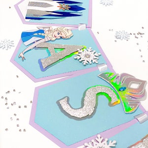 Frozen Happy Birthday Banner | Elsa Princess Theme Party | Olaf ...