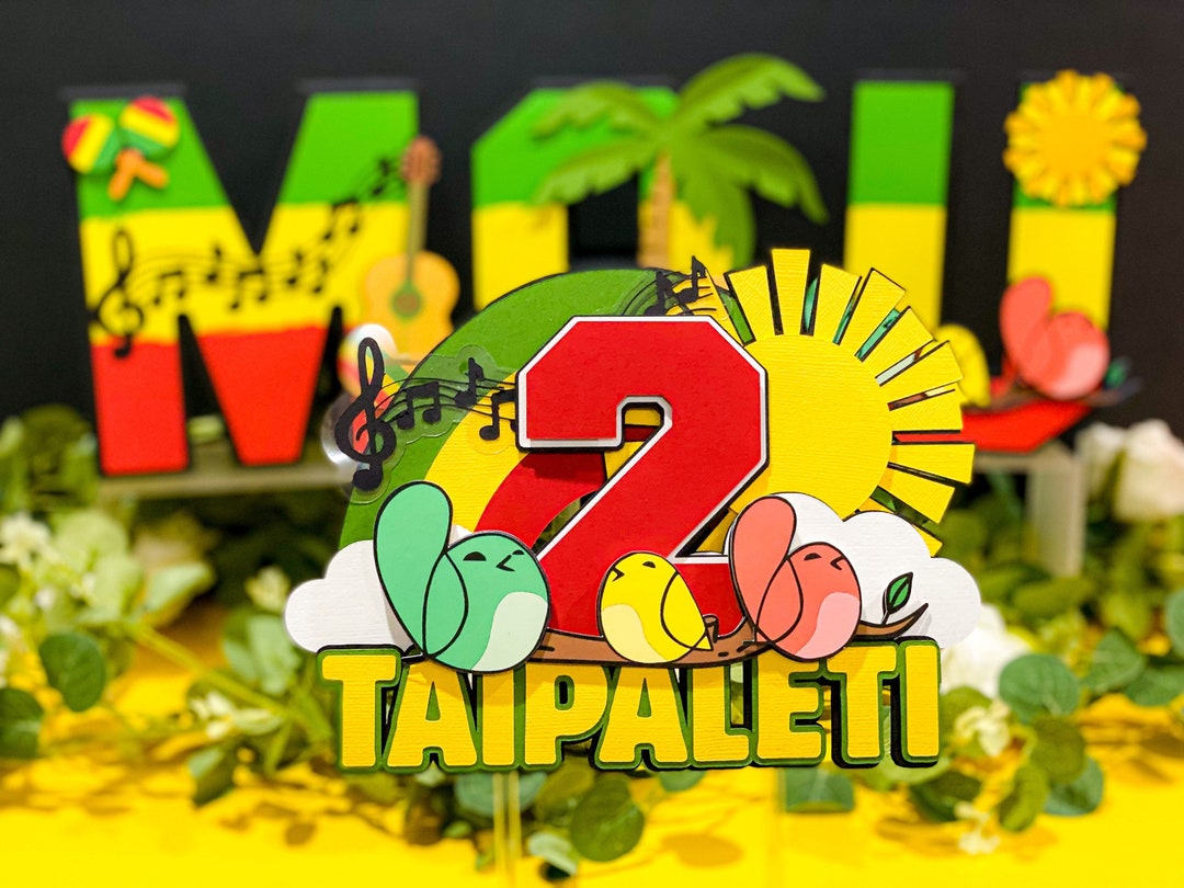 Three Little Birds Cake Topper | Reggae Theme Cake Topper | One Love ...