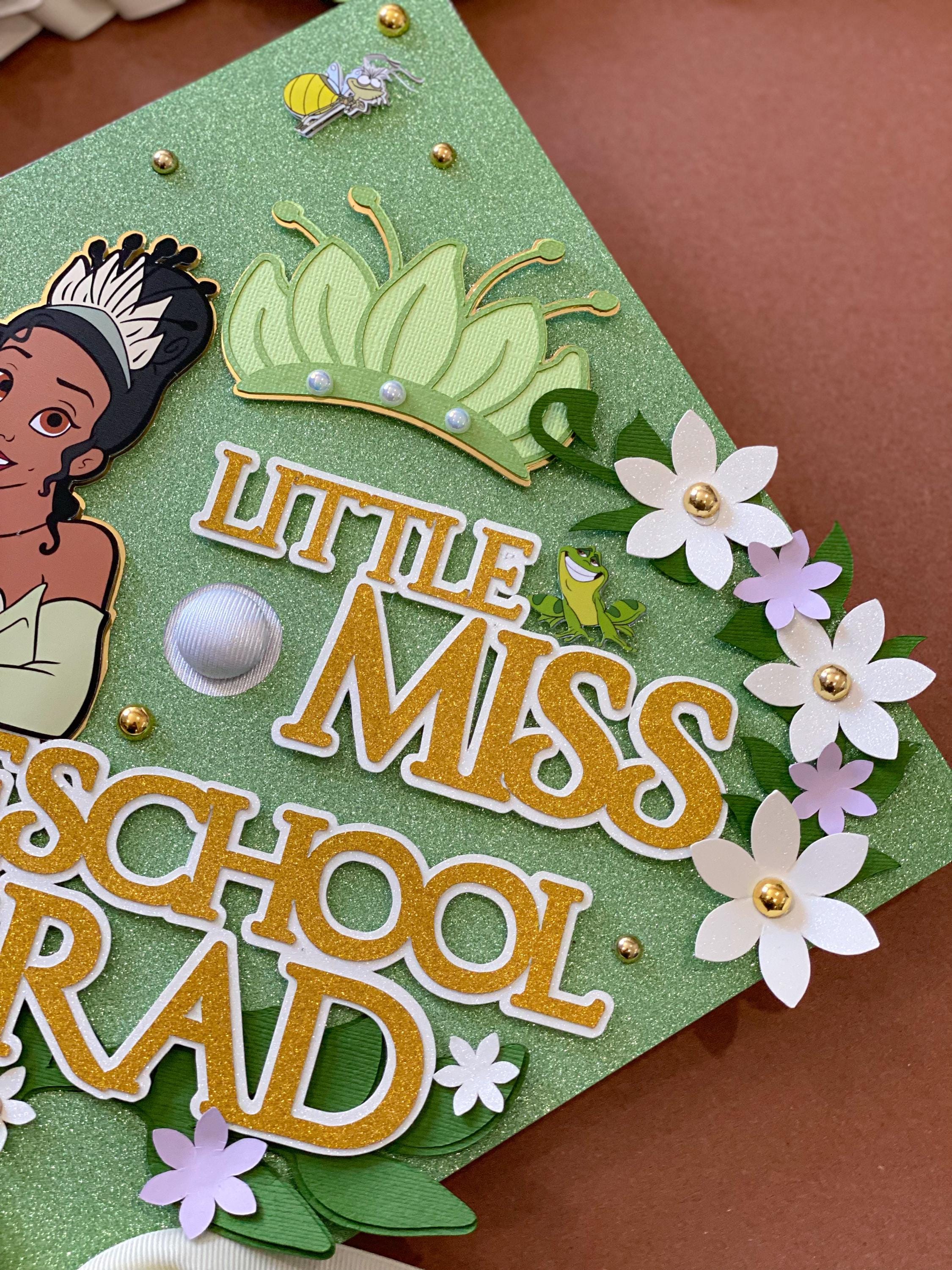 Bundle Princess Tiana Graduation Cap Topper & Lei | Kindergarten ...