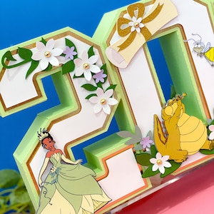 Large Graduation Princess Tiana Theme 3D Letters or Numbers | Tiana ...
