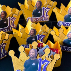 Royal Crown Theme 3D Number Fillable Box | King Party Theme | Prince ...