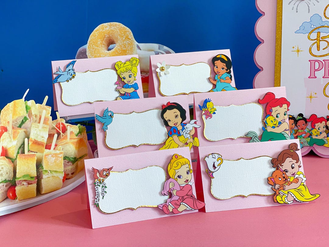 Baby Princess Party Food Labels | Food Tents | Princess Party ...