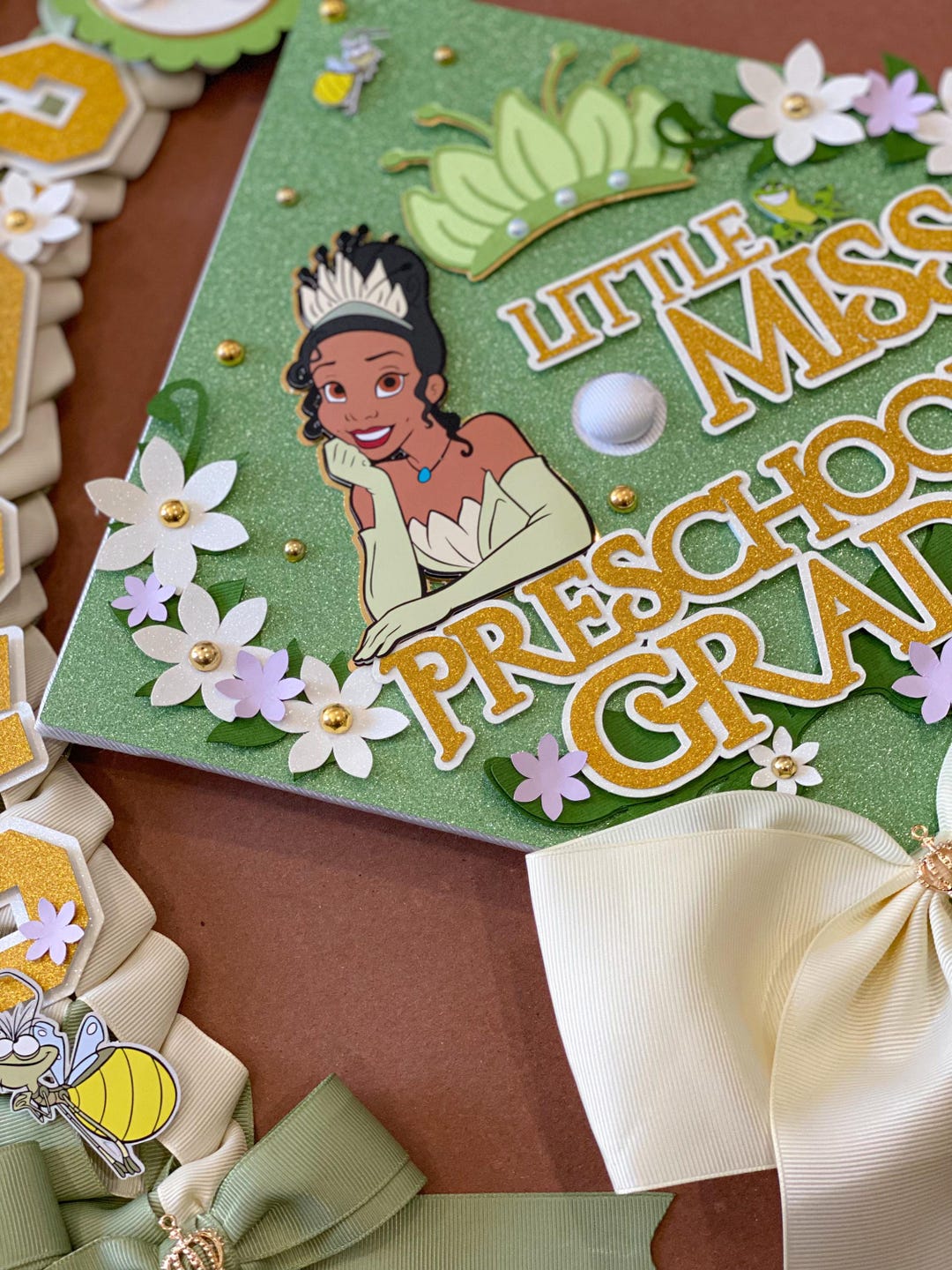 Tiana Graduation Cap Topper | Kindergarten Graduation | Graduation Gift ...