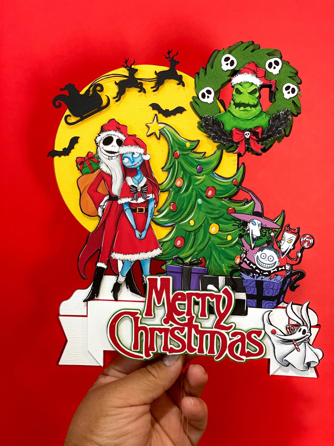 Nightmare Before Christmas Cake Topper | Jack and Sally Shower Cake ...