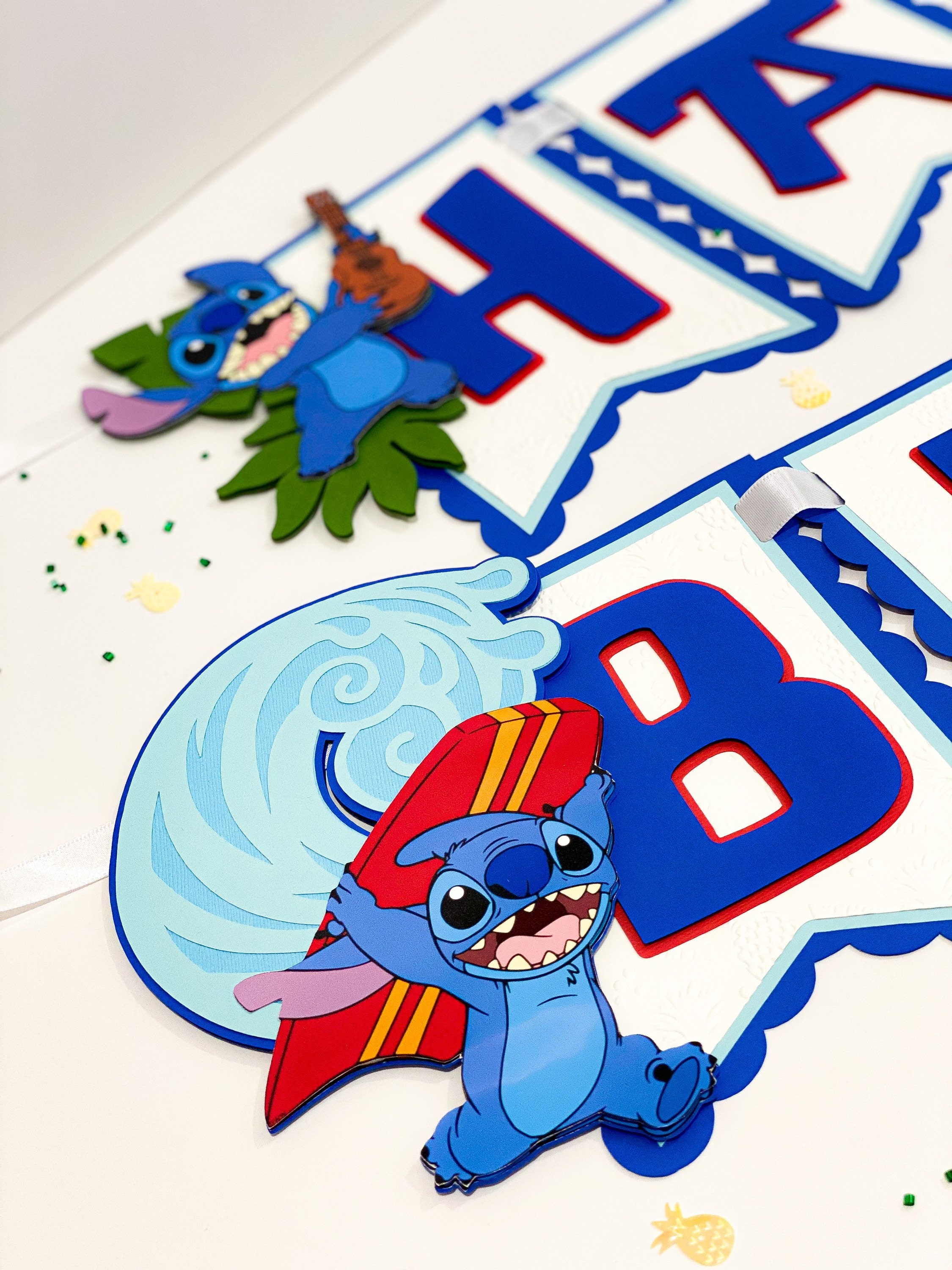 Lilo and Stitch Theme Birthday Banner Personalized Birthday - Etsy