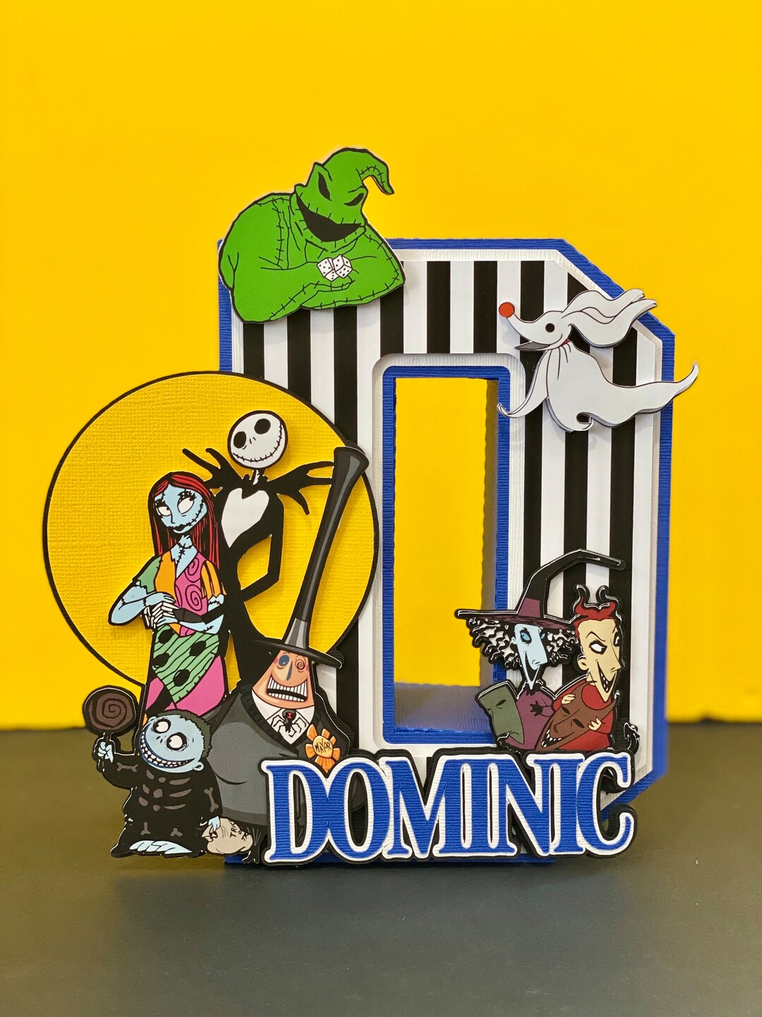 Nightmare Before Christmas Theme 3D Letters or Numbers | Jack and Sally ...