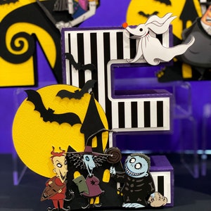 Nightmare Before Christmas Theme 3D Letters or Numbers | Jack and Sally ...