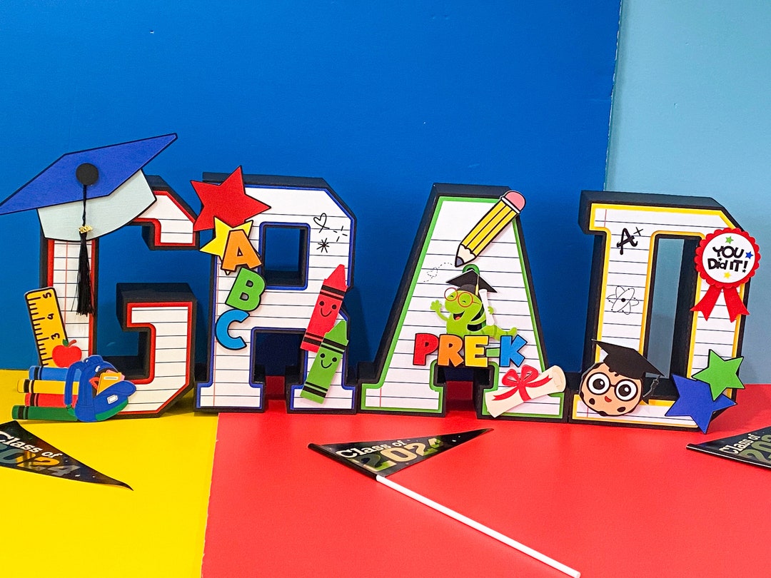 Graduation 3D Letters or Numbers| Celebration Party Theme | Name ...